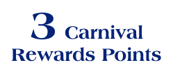 3 Carnival Rewards Points